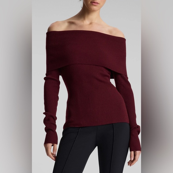 A.L.C. | Sweaters | Alc Evelyn Top In Burgundy | Poshmark